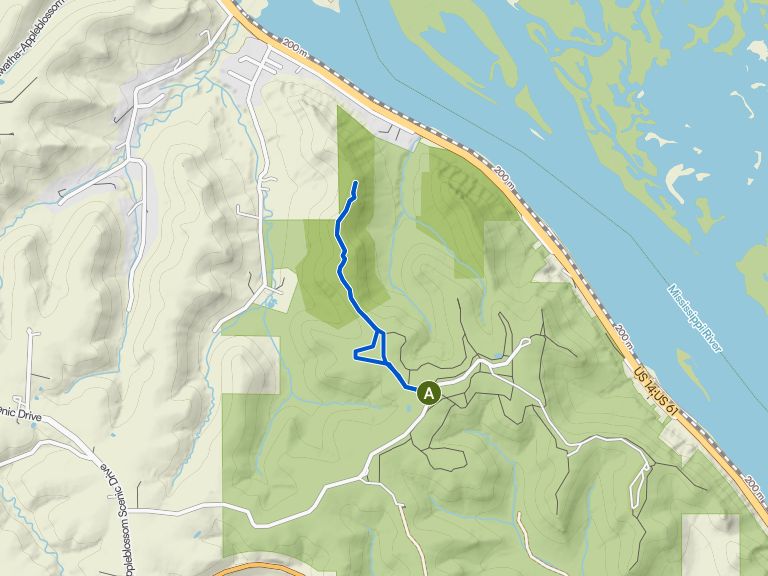 King's Bluff Overlook — Great River Bluffs State Park | hike | Komoot